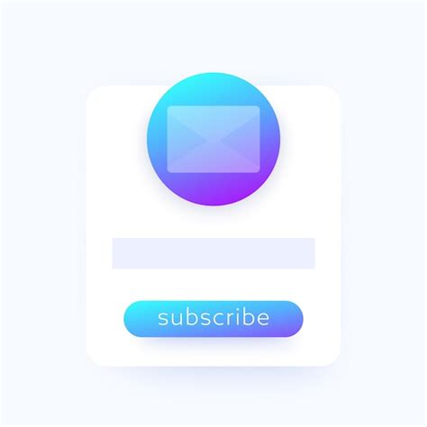 Premium Vector Subscribe To A Newsletter Form Vector Ui Design