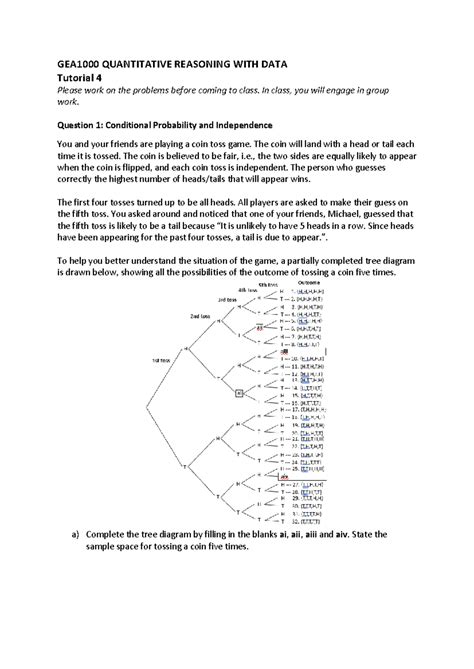 Tutorial 4 Tut 4 Gea1000 Quantitative Reasoning With Data Tutorial