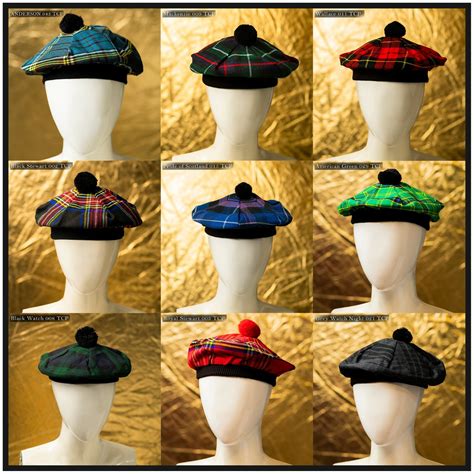Scottish Acrylic Wool Ancient Traditional Tam O Shanter Flat Bonnet