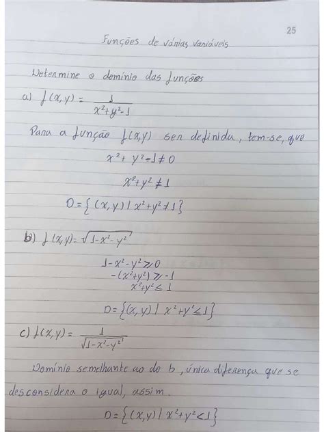 Atividade 1 Funcoes De Varias Variaveis Pdf
