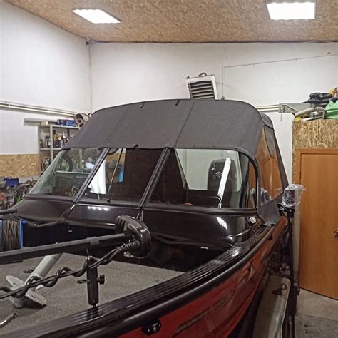 Тент ходовой (трансформер) из ткани Sunbrella на лодку NorthSilver 585 ...