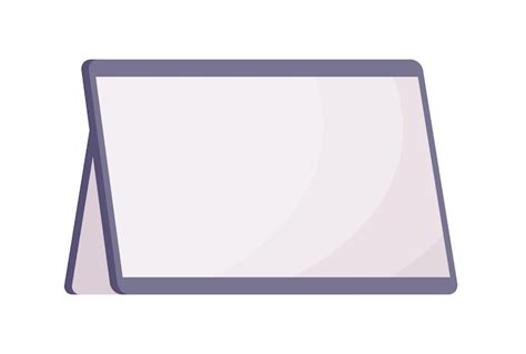 흰색 배경에 고립 된 화면 장치 태블릿 프리미엄 벡터