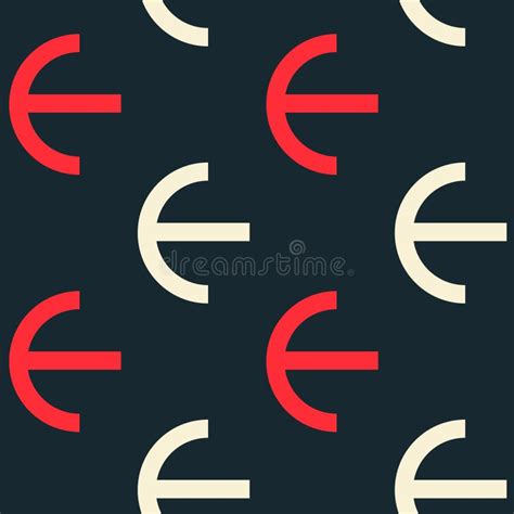 Symbol Grid Seamless Pattern Stock Vector Illustration Of Seamless