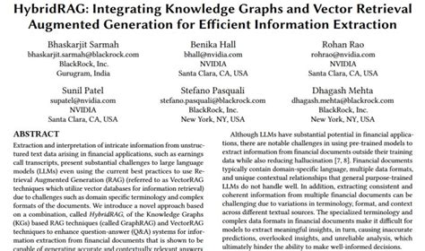 Hybridrag Outperforms Graphrag And Vectorrag Kalyan Ks Posted On The