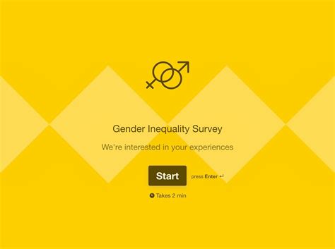 Gender Inequality Survey Typeform Template