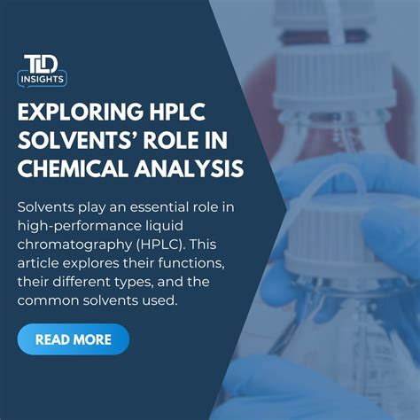 The Lab High Performance Liquid Chromatography Hplc Uses Solvents To Separate Identify And