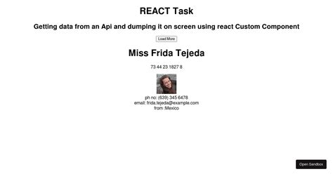 React Codesandbox