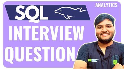 Top Sql Interview Questions Sql Advanced Questions Ashutosh Kumar Youtube
