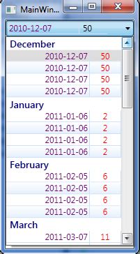 Wpf Refine The Look Of A Grouped Combobox Vs A Grouped Datagrid Sample Attached Stack
