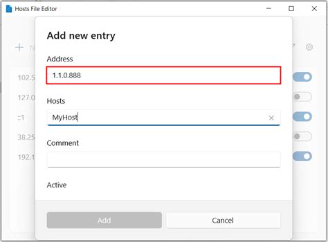 Hosts File Editor Add Indicator Why An Entry Cant Be Created · Issue 21287 · Microsoft