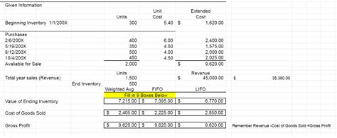 Solved I Want To Know If I Got The Weighted Average LIFO Chegg Com