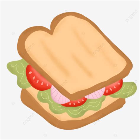 샌드위치 그림 음식 샌드위치 크림 Png 일러스트 및 Psd 이미지 무료 다운로드 Pngtree