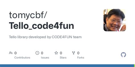 Github Tomycbftellocode4fun Tello Library Developed By Code4fun Team