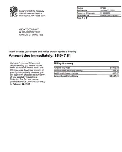 Irs Collection Letters Austin Tax Help