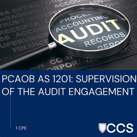 PCAOB AS Supervision Of The Audit Engagement CPE Training Events