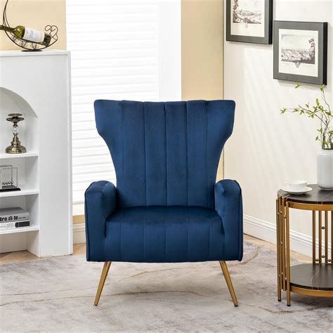 Container Furniture Direct Modern Velvet Accent Chair