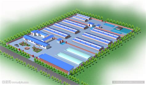 养殖场鸟瞰图设计图 建筑设计 环境设计 设计图库 昵图网