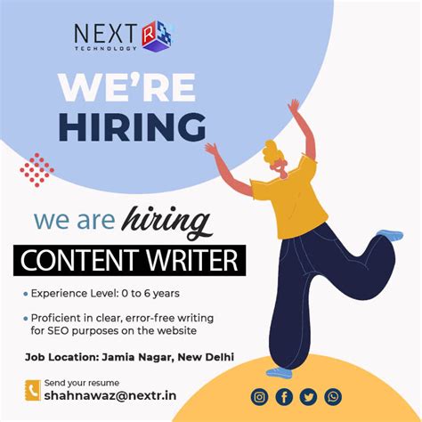 Shahnawaz Alam On Linkedin Hiring Contentwriter Nextr Jobs