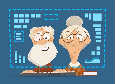 Old Man Computer Cartoon Stock Illustrations 1 241 Old Man Computer Cartoon Stock