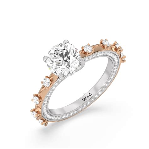 Celestia Hidden Halo Engagement Ring With Clarity