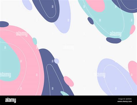 Abstract Doodle Design Artwork Decorative Style Of Minimal Overlapping Style Template