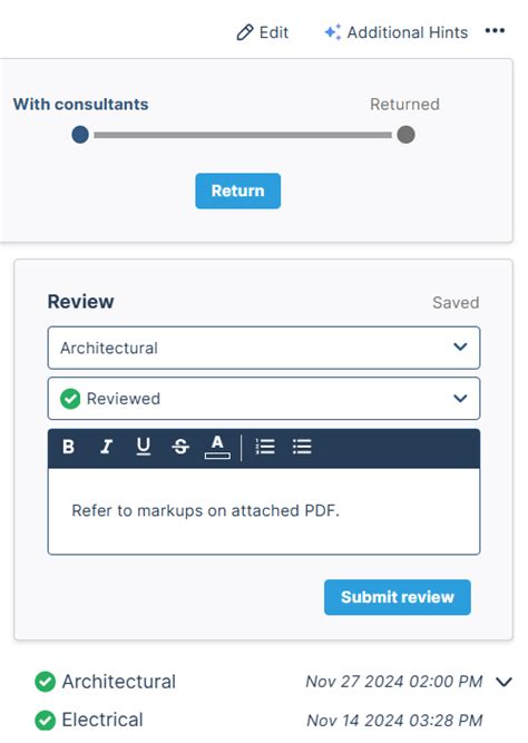 Returning Submittals Part3 Help Center
