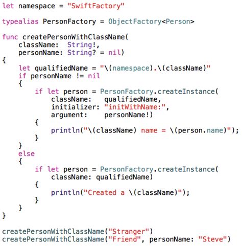 Instantiating Classes By Name In Swift Ijoshsmith