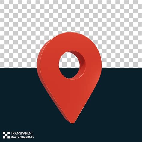 Premium Psd 3d Location Point Rendering