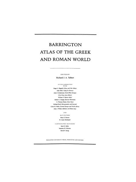 Barrington Atlas Of The Greek And Roman World Richard J A Talbert Pdf