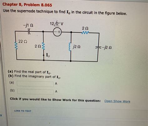 Solved Chapter 8 Problem 8065 Use The Supernode Technique