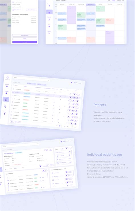 Crm Healthcare System Interface Design