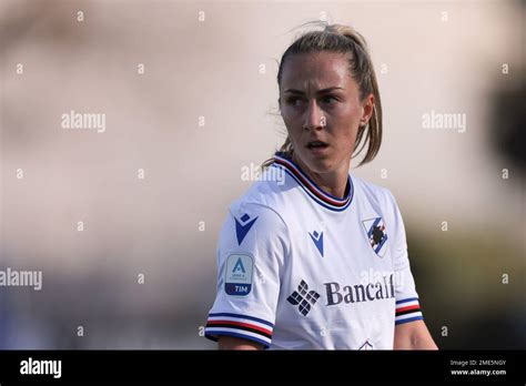 San Giovanni Italy 14th January 2023 Rachel Cuschieri Of Uc Sampdoria Looks Across Her