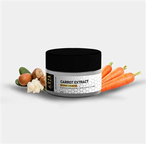 Carrot Extract Face Scrub With Carrot Extract And Shea Butter For Clean