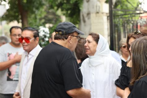 انهيار ماجدة نور الدين خلال تشييع جثمان نجلها أحمد سامي العدل