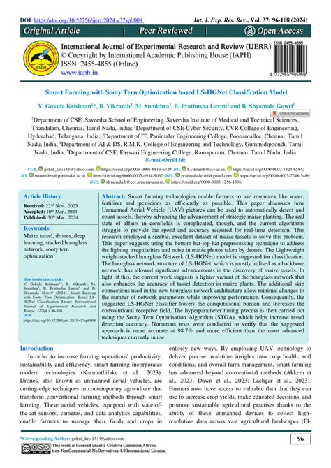 Pdf Smart Farming With Sooty Tern Optimization Based Ls Hgnet