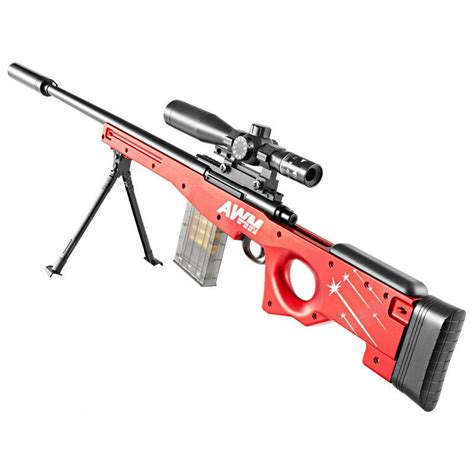 ₩3362에서 Awm 스나이퍼 장난감 총 Blaster Shotgun Launcher 수동 Airsoft 소프트 스타일 Pistola Silah 소프트 글 머리 기호