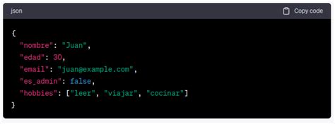 Json Explicado Con Ejemplos