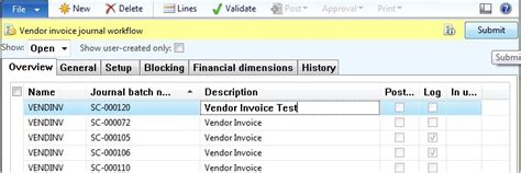 Vendor Invoice Journal Workflow With Managerial Hierarchy Microsoft