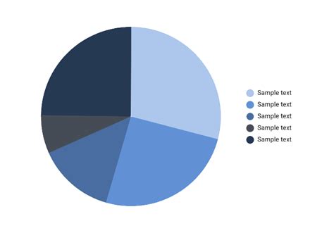 Pie Chart Blue 5 Sections Biorender Science Templates