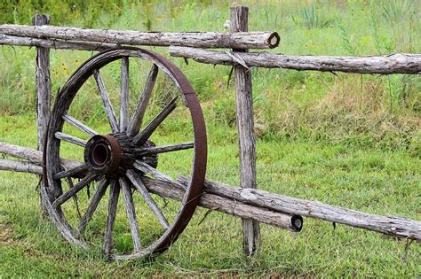Rustic Wheel Photograph By Denise Deskin Pixels