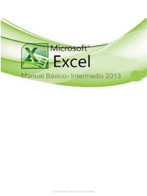 manual de excel pdf microsoft excel hoja de cálculo