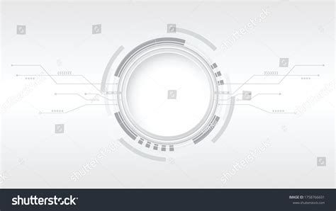 회색 흰색 추상 기술 배경첨단 기술 스톡 벡터로열티 프리 1758766691 Shutterstock