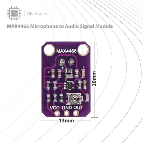 Max4466 Microphone To Audio Signal Module Ce Store