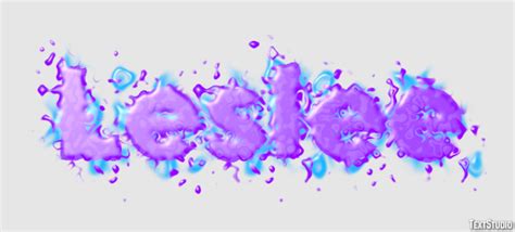 Leslee Efeito De Texto E Desenho De Logotipo Nome