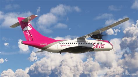 Silver Airways New Colors N406sv Asobo Atr 72 600 For Microsoft Flight Simulator Msfs
