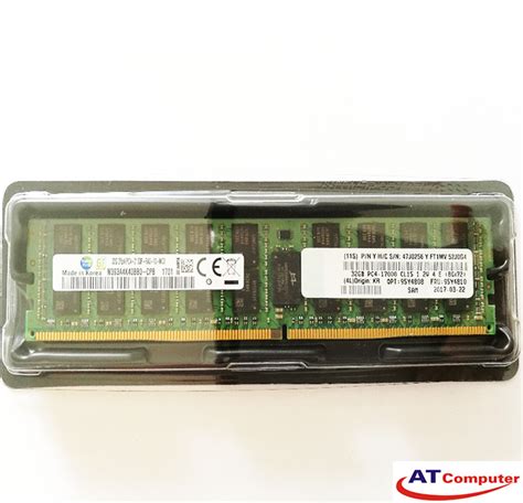 RAM IBM 32GB DDR4 2133Mhz PC4 17000 Dual Rank SDRAM LP RDIMM ECC Part 95Y4808
