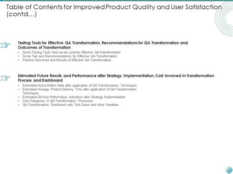qa transformation for improved product quality and user satisfaction