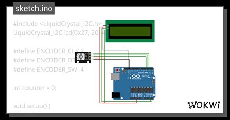 Utsrotary Encoder Wokwi Esp32 Stm32 Arduino Simulator