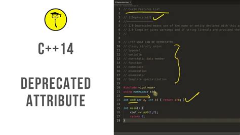 Deprecated Attribute In C Youtube