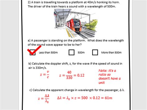 Doppler Effect Questions Teaching Resources